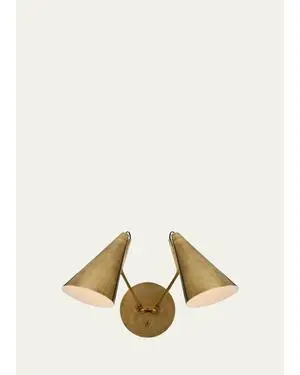 VISUAL COMFORT & CO. Clete Double Sconce Aerin - Brass