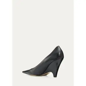 Bottega Veneta Scaletta 90mm Leather Wedge Pumps
