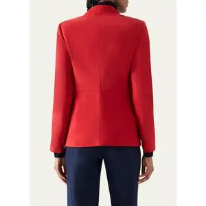 Akris Suede Single-breasted Blazer