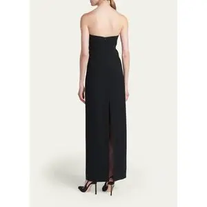 TOM FORD Bow Strapless Column Gown