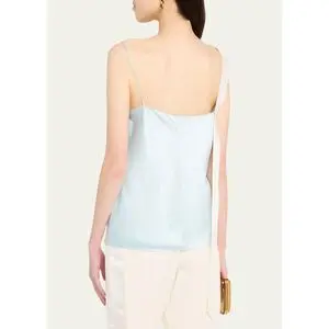 TOM FORD Ribbon Silk Cami Top - Azure