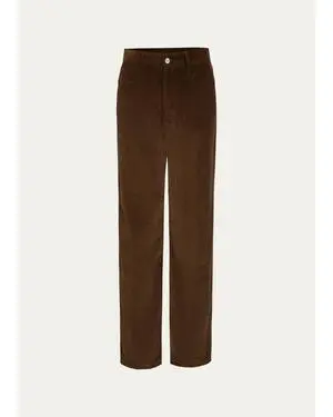 TWP Kent Straight-leg Cotton Corduroy Pants - Pinecone