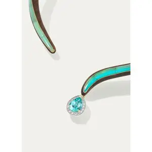 EMILY P. WHEELER 18k Yellow Gold Paraiba Collar Necklace