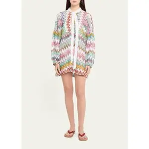 Missoni Chevron Knit Mini Dress Coverup