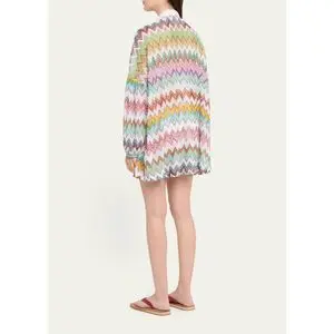 Missoni Chevron Knit Mini Dress Coverup