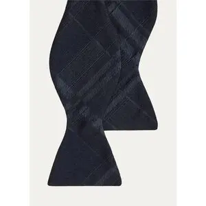 Ralph Lauren Purple Label Plaid Silk-cashmere Bow Tie