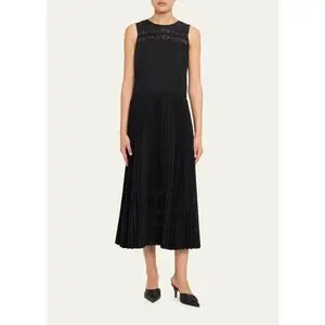 3.1 Phillip Lim Pleated A-line Midi Dress