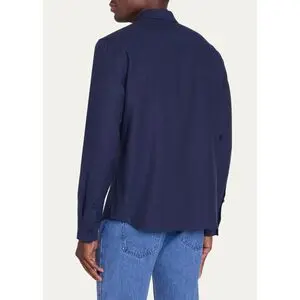 Gabriela Hearst Cotton & Cashmere Shirt - Dark Navy