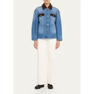 3.1 Phillip Lim Denim & Corduroy Chore Jacket