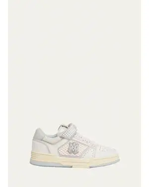 Amiri Ma Skyline Mesh And Leather Low-top Sneakers - White