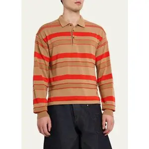 JW Anderson Multi-stripe Knit Rugby Shirt
