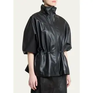 Givenchy Leather Drawstring Tracksuit Jacket