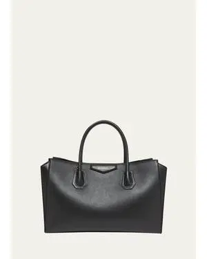 Givenchy Antigona Top-handle Bag In Leather - Black