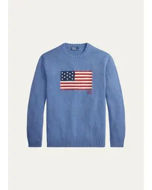 Polo Ralph Lauren The Iconic Flag Sweater - Blue