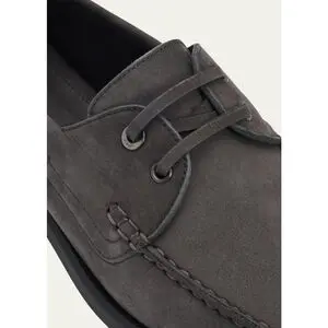 Brioni City Deck Nubuck Leather Loafers