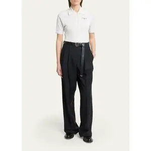Givenchy Cropped Short-sleeve Polo Shirt