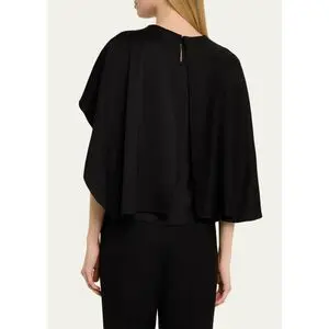 Simkhai Eliora Satin Cape Top