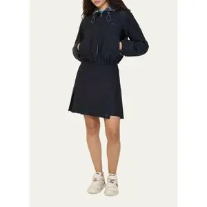 Burberry Nadina Pleated Mini Wrap Skirt