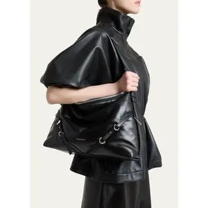 Givenchy Voyou Buckle-embellished Shoulder Bag In Leather