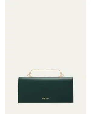 Giorgio Armani Leather Clutch Bag - Forest