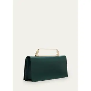 Giorgio Armani Leather Clutch Bag - Forest