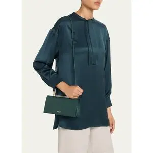 Giorgio Armani Leather Clutch Bag - Forest