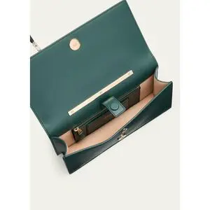 Giorgio Armani Leather Clutch Bag - Forest
