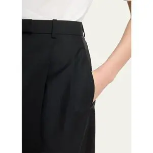 Givenchy Pleated Wool-mohair Tuxedo Pants