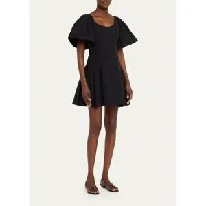 Simkhai Hattie Puff-sleeve Mini Dress