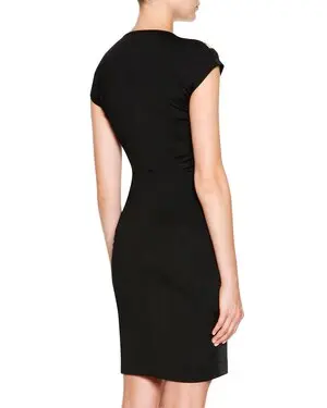 Christopher Esber Concave Wired One-shoulder Knit Dress