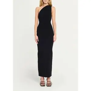 Christopher Esber Concave Wired One-shoulder Knit Dress