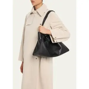 Giorgio Armani Medium Lamb Leather Shopper Tote Bag