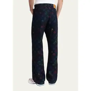 Casablanca Monogram Straight-leg Jeans