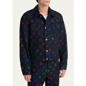 Casablanca Heat Map Denim Jacket