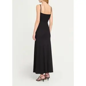 Christopher Esber Droplet Crystal Clasp Cami Maxi Dress