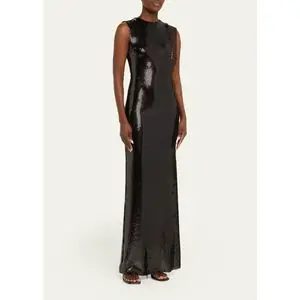 Christopher Esber Opaline Sequin Cut-out Dress