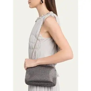 Giorgio Armani Crystal Satin Clutch Bag