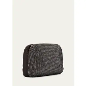 Giorgio Armani Crystal Satin Clutch Bag