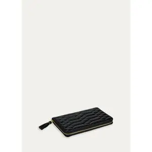 Wolf Lauren Large Vegan Leather Portfolio - Black