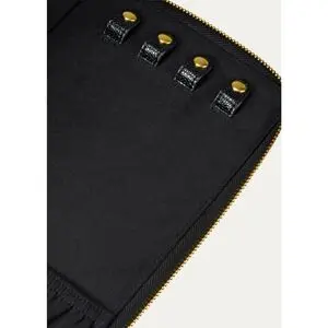 Wolf Lauren Large Vegan Leather Portfolio - Black