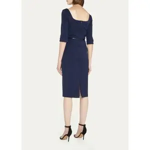 Black Halo Jackie 3/4-sleeve Sheath Dress