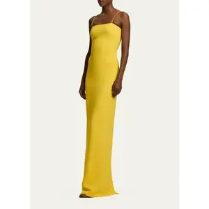 Ralph Lauren Demetrius Silk Cady Evening Dress