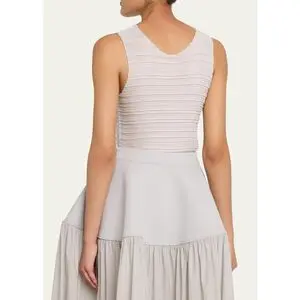 Issey Miyake Jiggly Pleated Plisse Tank Top