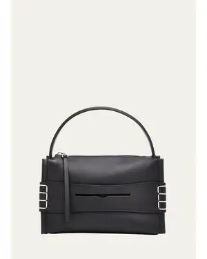 JW Anderson Small Loafer Leather Top-handle Bag - Black