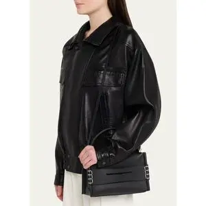 JW Anderson Small Loafer Leather Top-handle Bag - Black