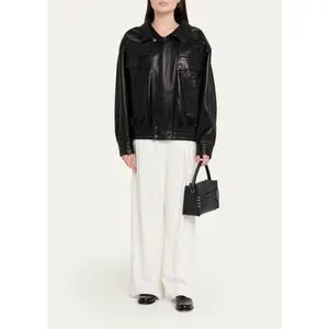 JW Anderson Small Loafer Leather Top-handle Bag - Black