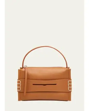 JW Anderson Small Loafer Leather Top-handle Bag Tan