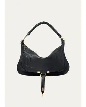 Chloé Marcie Medium Saddle Shoulder Bag In Leather