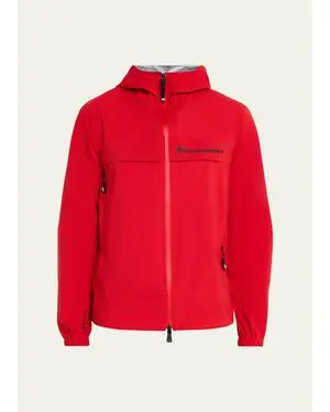 Moncler Shipton Hooded Packable Gore-tex Shell Jacket - Red