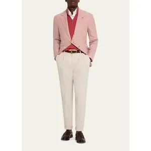 Brunello Cucinelli Wool Straight-leg Pleated Pants